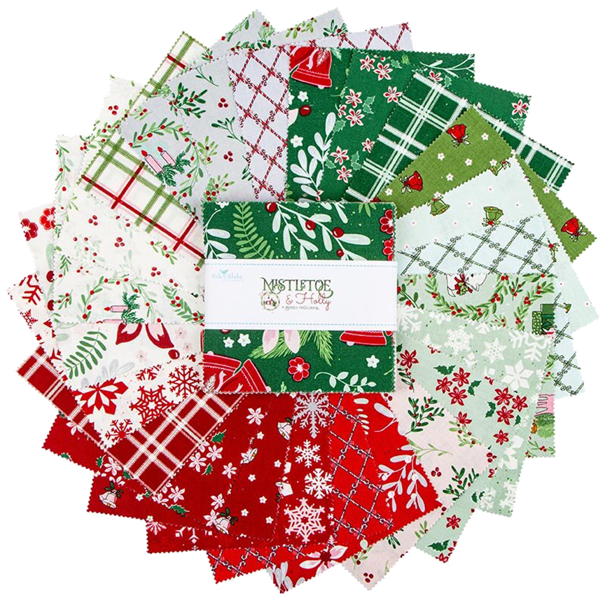 Riley Blake Designs Mistletoe & Holly Fabric Collection – World Weidner