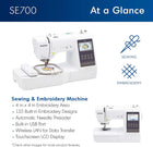 Brother SE700 Sewing and Embroidery Machine 4x4 – World Weidner