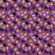 Fabric 3 Wishes Purple Trick or Treat Troupe This is Halloween by the ...