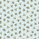 Fabric Dear Stella Designs Sky Busy Bees Sting Like a Bee by the Quart ...
