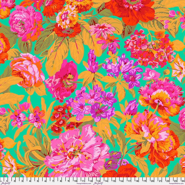 Fabric FreeSpirit Green Voluptuous Kaffe Fassett Collective February 2 ...