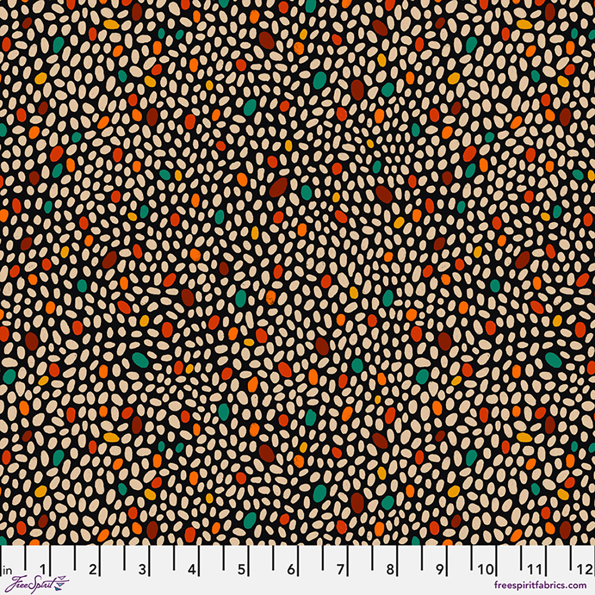 Fabric FreeSpirit Multi Allspice More Than Bones by the Quarter Yard P ...