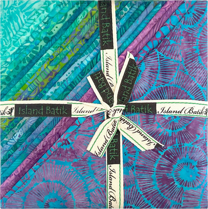 Fabric Lumin Fossil Finesse Island Batiks 10" Square Stack FossilFines ...