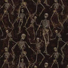 Fabric Michael Miller Mud Skeleton Walk Nightmare at Halloween by the ...