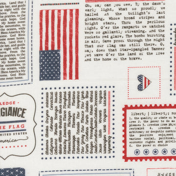 Fabric Moda Vanilla All Things American Independence Day by the Quarte ...