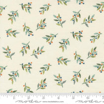 Fabric Moda Warm White Fall Leaves and Berries I Love Fall Most of All ...