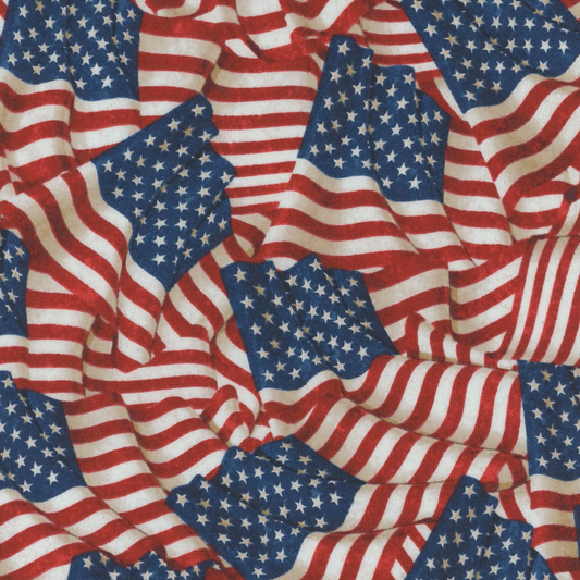 Fabric Northcott Stonehenge Stars and Stripes 13 108" Wide Back by the ...