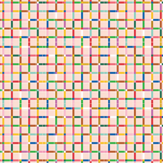 Fabric Poppie Cotton Light Pink Fun Times Hey Love Bug by the Quarter ...