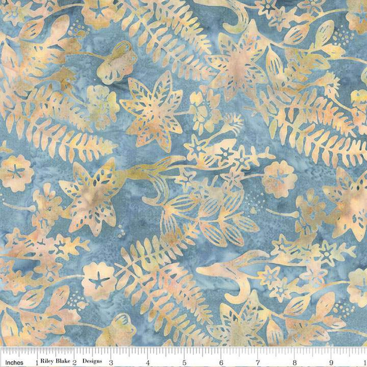 Fabric Riley Blake Pebble Pastiche Floral Grid Expressions Batiks by t ...