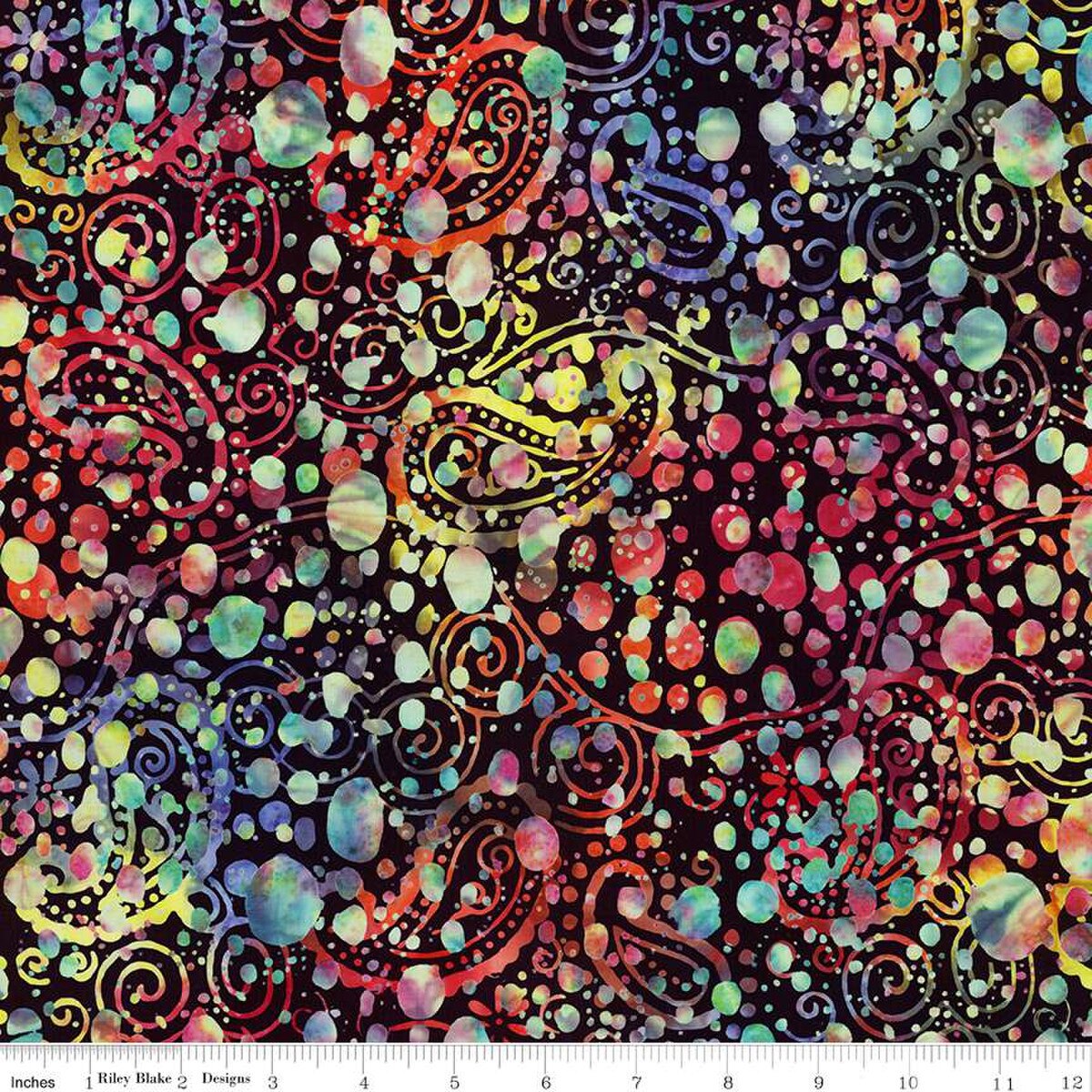 Fabric Riley Blake Tie Dye Splatter Expressions Batiks by the Quarter ...