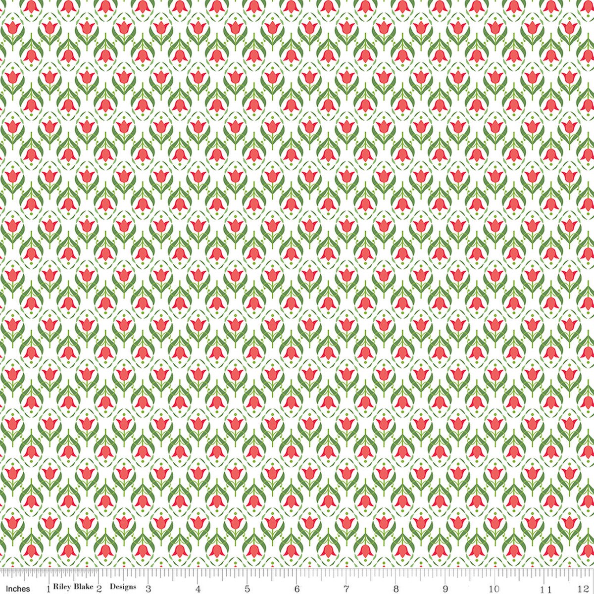 Fabric Riley Blake White Medallions Front Porch by the Quarter Yard C1 ...