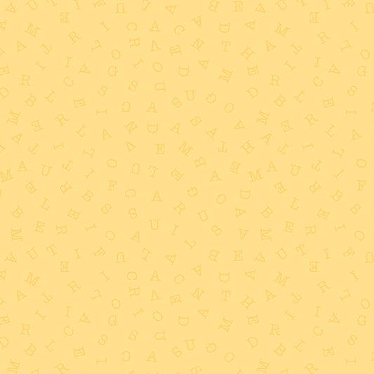 Fabric Riley Blake Yellow Word Search Sew America by the Quarter Yard ...