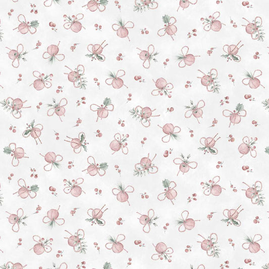 Fabric Studio E Pearl Berry Decoration Just a Dusting by the Quarter Y ...