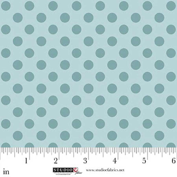 Fabric Studio E Serene Blue Polka Dot Layla by the Quarter Yard 9015-1 ...