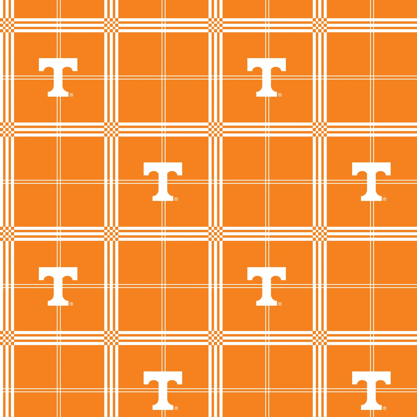 Fabric Sykel Enterprises University of Tennessee Plaid Flannel by the ...