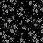 Fabric Wilmington Prints Black Snowflakes Snowy Gnomies by the Quarter ...