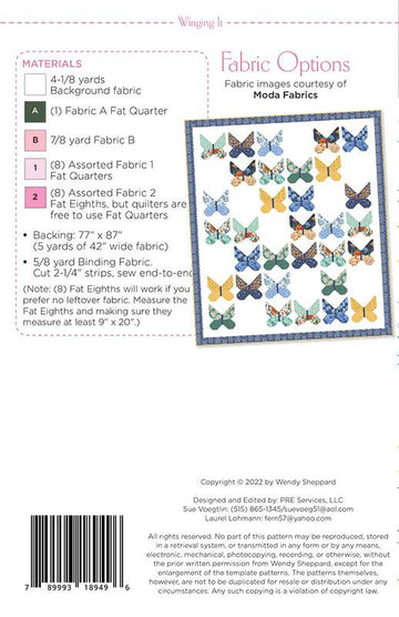 Moda Fabrics Winging It Quilting Pattern WS-49 – World Weidner