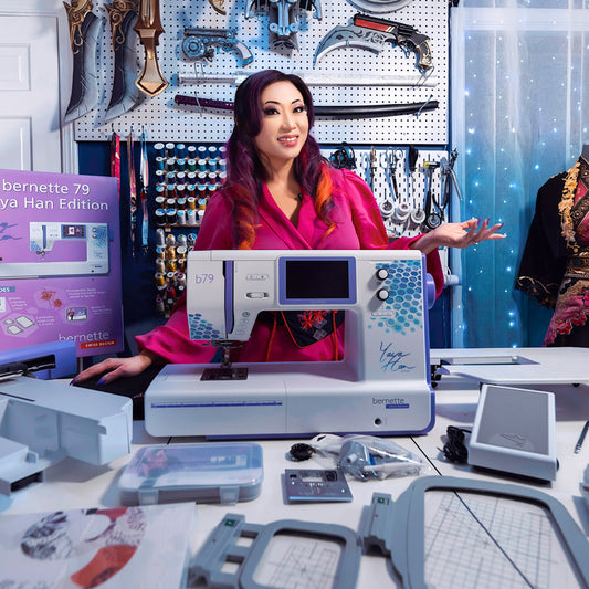 Bernette b79 Yaya Han Special Edition Sewing and Embroidery Machine 10 ...