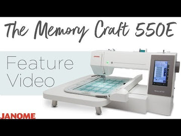 Janome Memory Craft 550E Limited Edition Embroidery Machine 14x7.9 ...