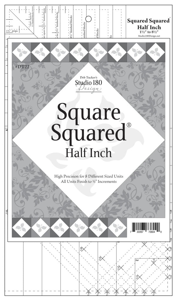 Studio 180 Design Square Squared Half Inch Ruler